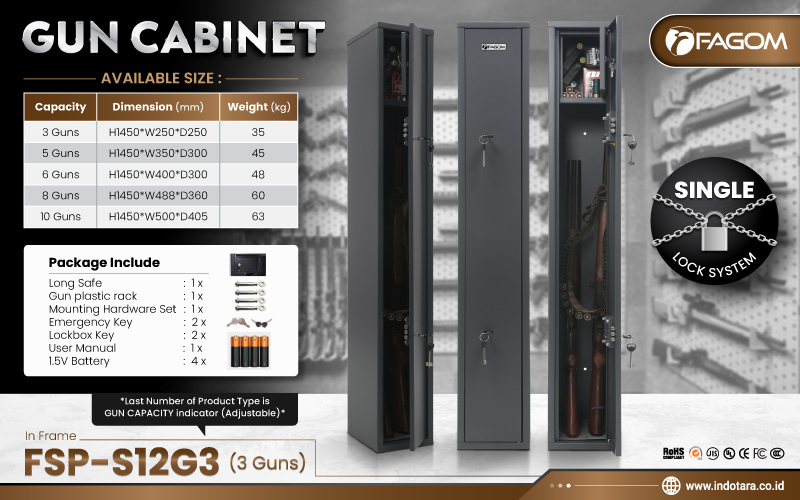 Jual Brankas Gun Cabibet Fagom Murah Berkualitas