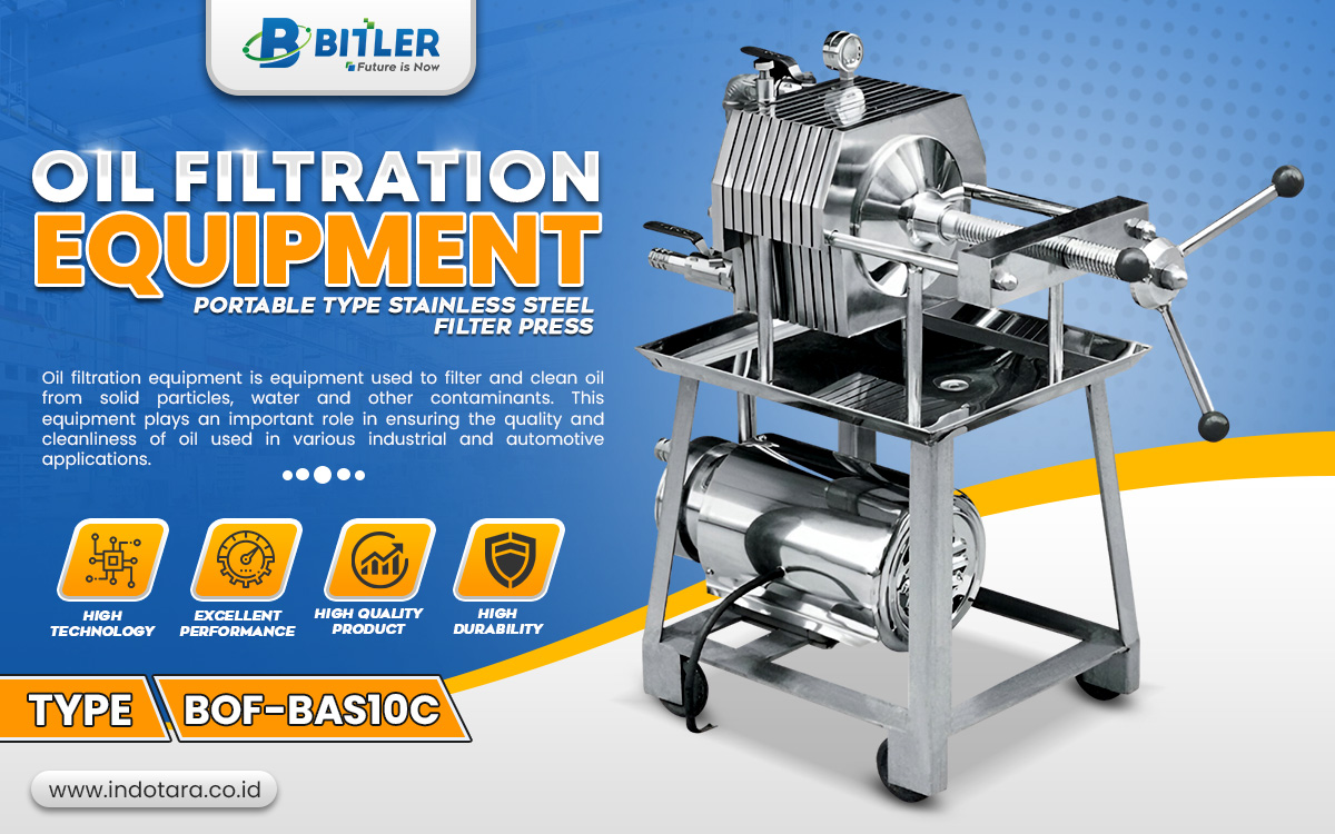 Jual Bitler Portable Type Stainless Steel Filter Press