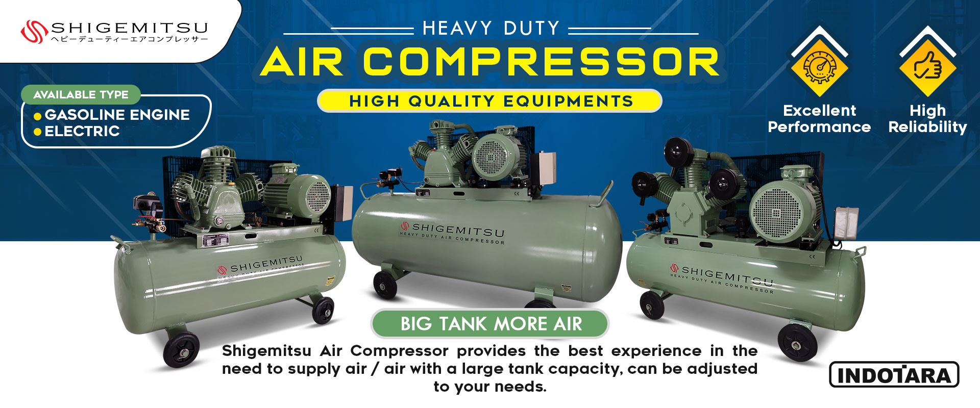 Harga Kompresor Angin Murah - PT. INDOTARA PERSADA