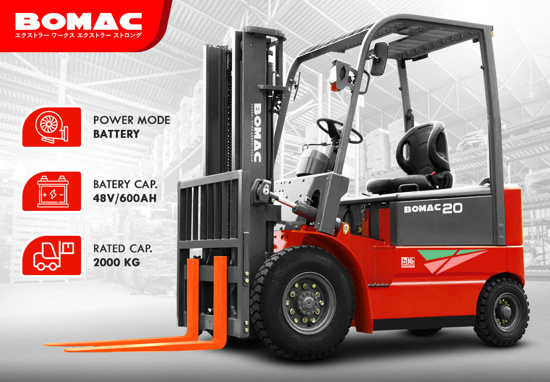 Bomac Diesel forklift - electric forklift - reach stacker