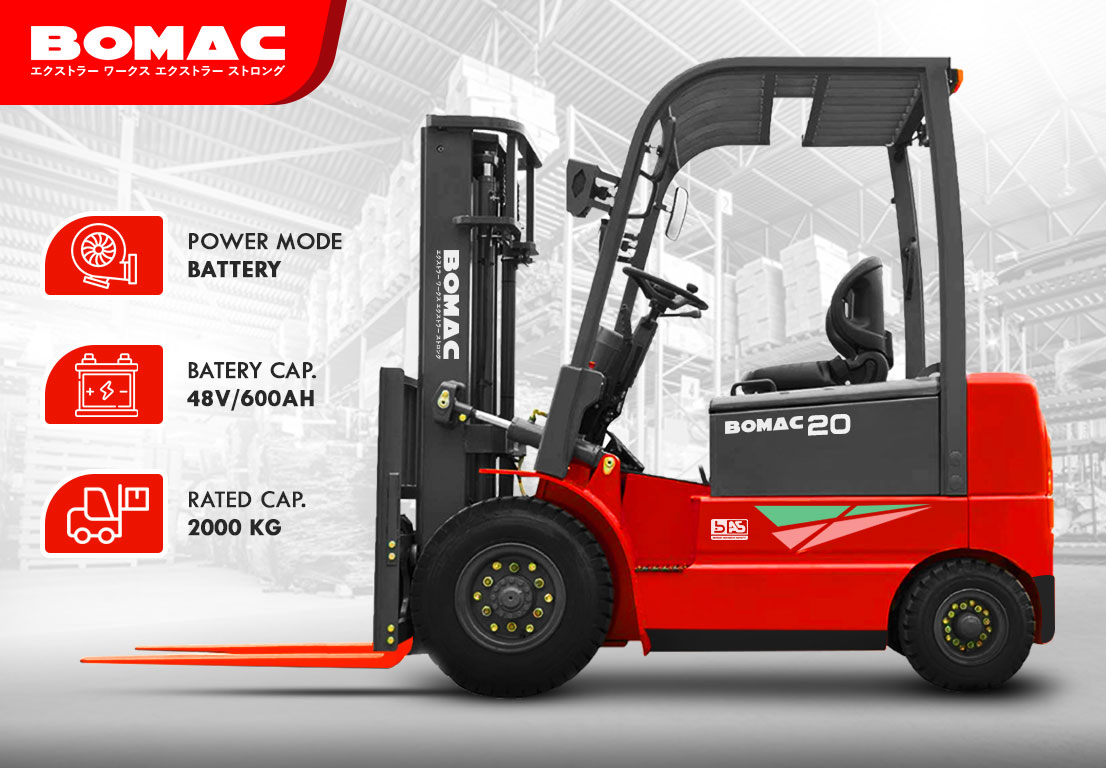 Bomac Diesel forklift - electric forklift - reach stacker