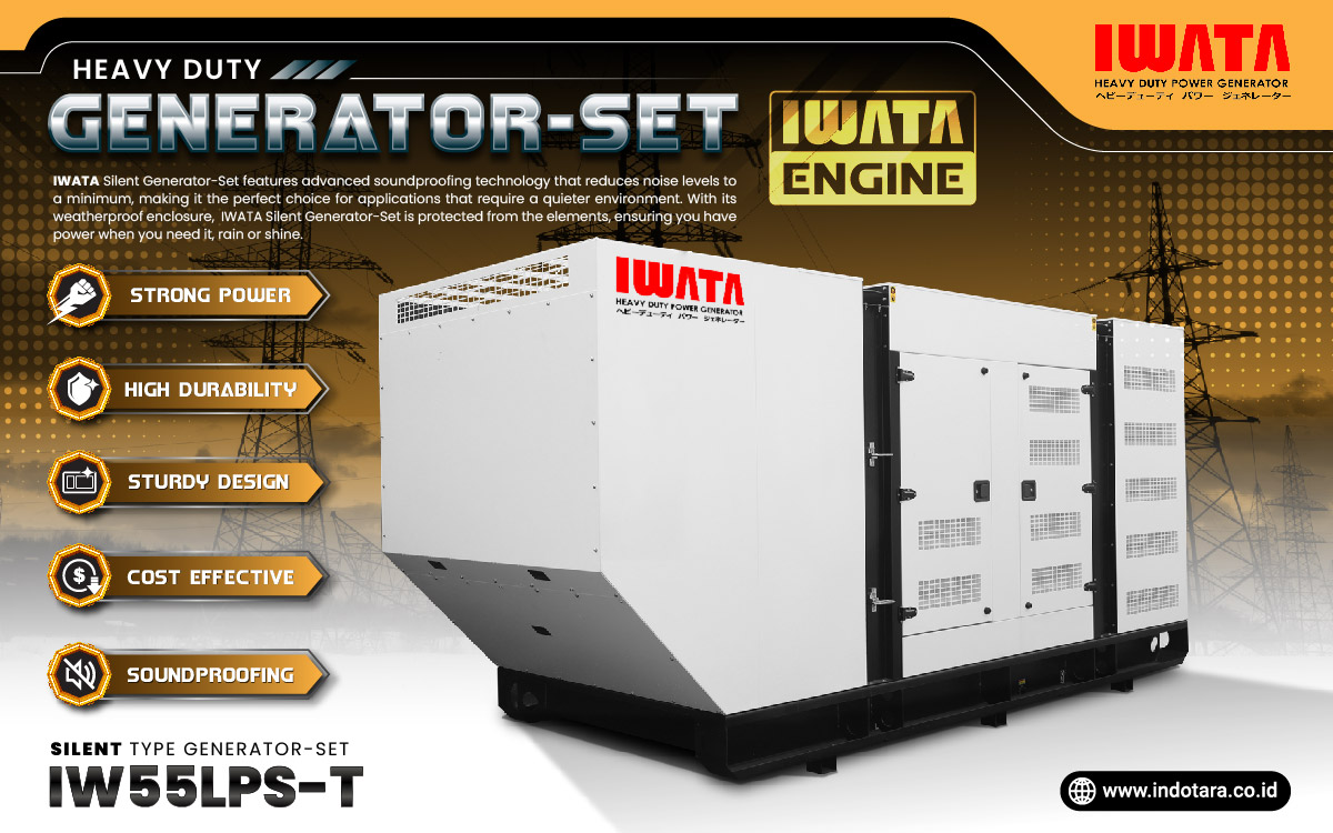 Jual Iwata Generator set, Silent Generator
