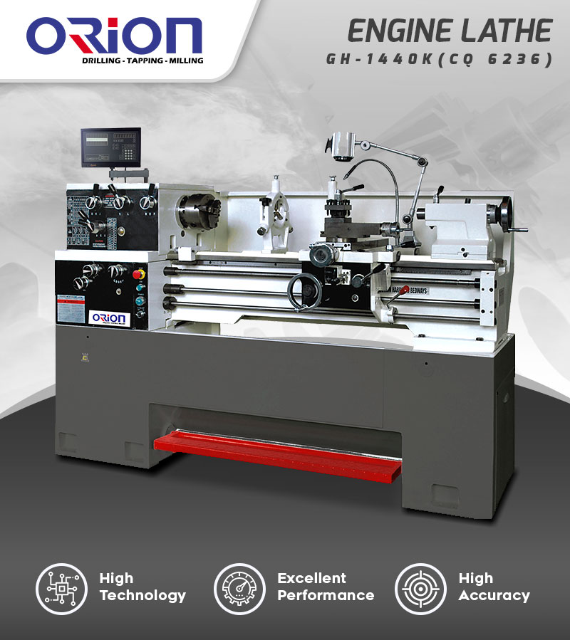 Jual Orion Heavy Duty Lathe Machine, Harga Orion Heavy Duty Lathe ...