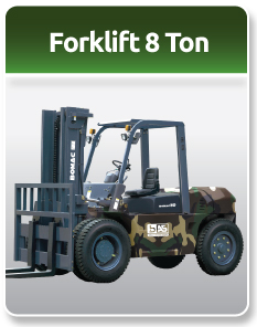 Bomac Diesel forklift Military - electric forklift - reach stacker