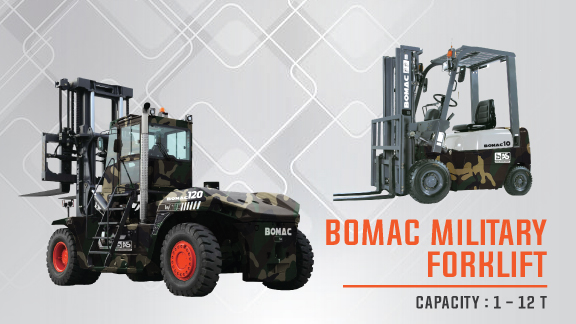 Bomac Diesel forklift - electric forklift - reach stacker